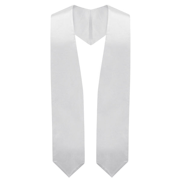 White Graduation Stole | Commencement Stole – Graduation World