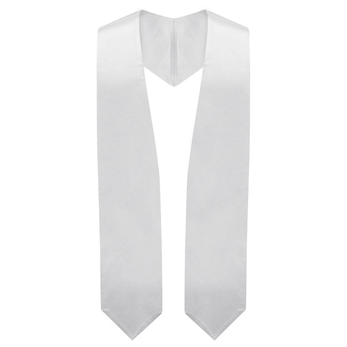White Graduation Stole | Commencement Stole – Graduation World