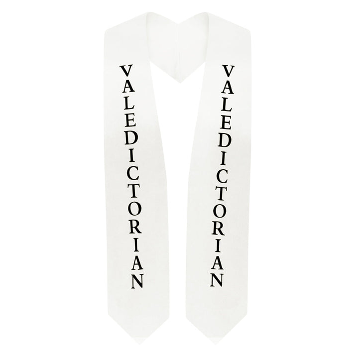 White Valedictorian Graduation Stole – Graduation World