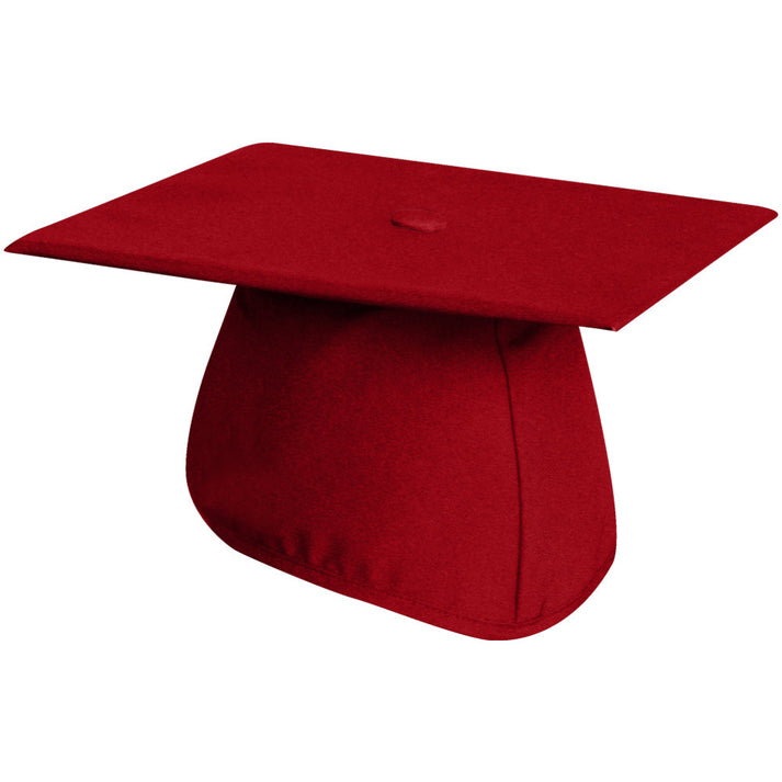 Matte Red Cap | Elementary School | Graduation World