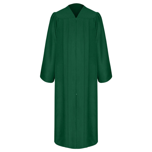 Matte Hunter Green Graduation Gown|Vocational – Graduation World